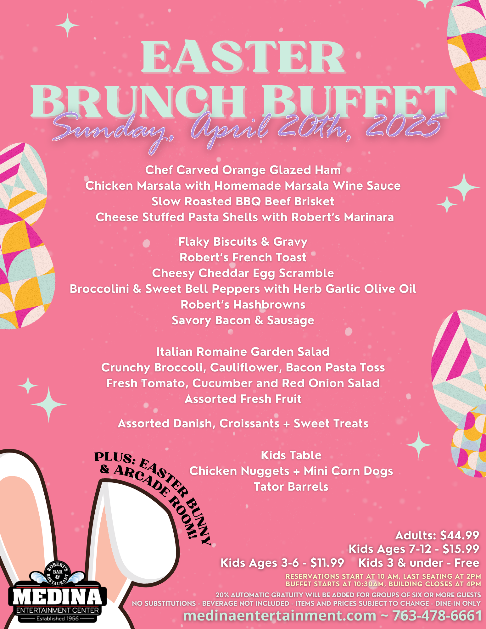 Easter Brunch Buffet - Medina Entertainment Center